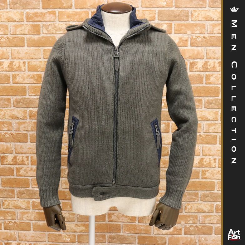 1円 REPLAY 伊 ／Sサイズ／ニット パーカー ブルゾン UK1027 中綿ライナー付 アウター リプレイ／d332 S グレー×ネイビー(ジャケット、上着)｜売買されたオークション情報 ...