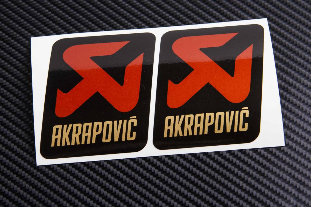 AKRAPOVIC exhaust metallic decals stickers アクラポビッチ アプリリア デカール ステッカー シール ...