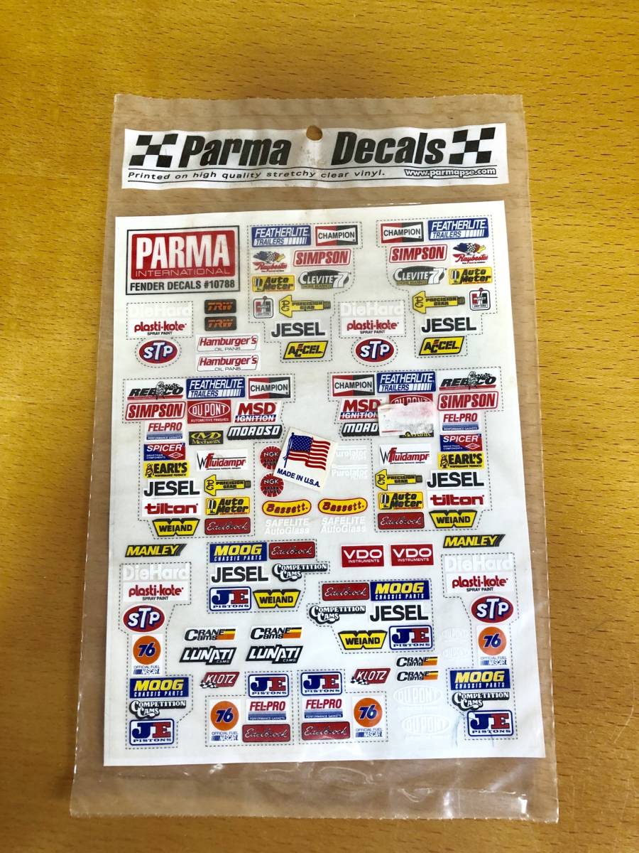 Parma Decals パーマ デカール メーカー スポンサー 1/10 クローラー RC等に NASCAR ナスカー アメ車 マッスルカー ...