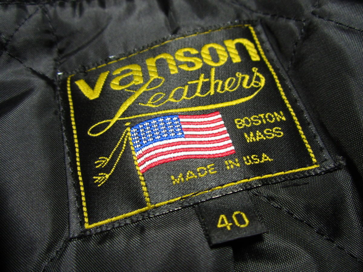 超 VANSON E HIGHWAYMAN バンソン タイプE ハイウェイマン ダブルライダースジャケット 40 ブラック(ライダースジャケット)｜売買されたオークション情報、yahooの商品 ...