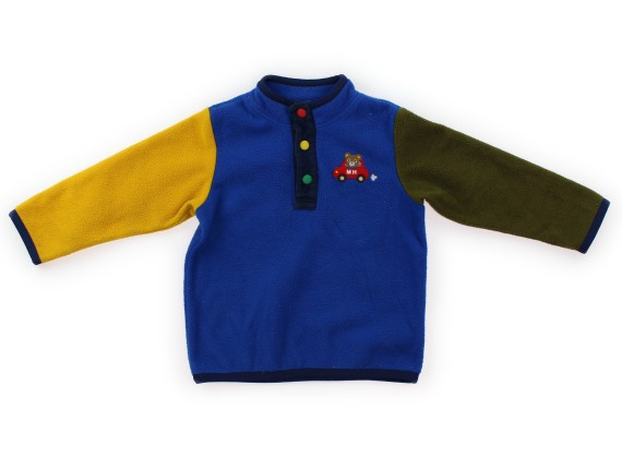 ミキハウス miki HOUSE フリース 100 男の子 青 黄 カーキ 子供服 ベビー服 キッズ 316952(100（95～104cm ...