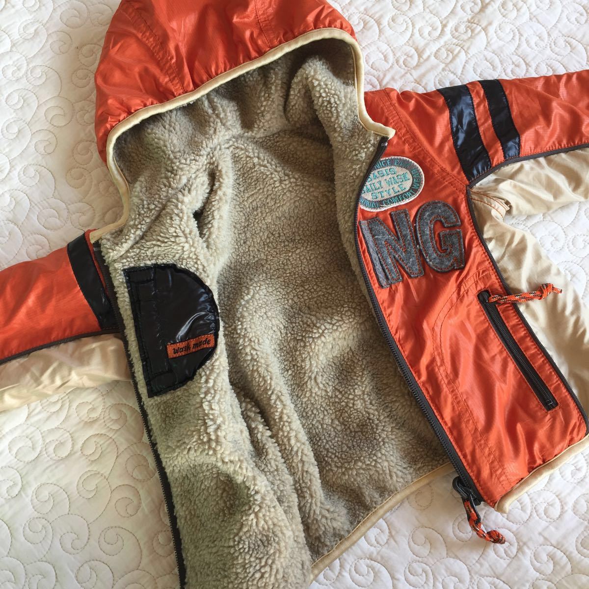 ワスク WASK ダウンジャケット ジャンパー リバーシブル アウター ／べべ シープボア 80(ジャケット、上着)｜売買されたオークション情報、yahooの商品情報をアーカイブ公開 ...