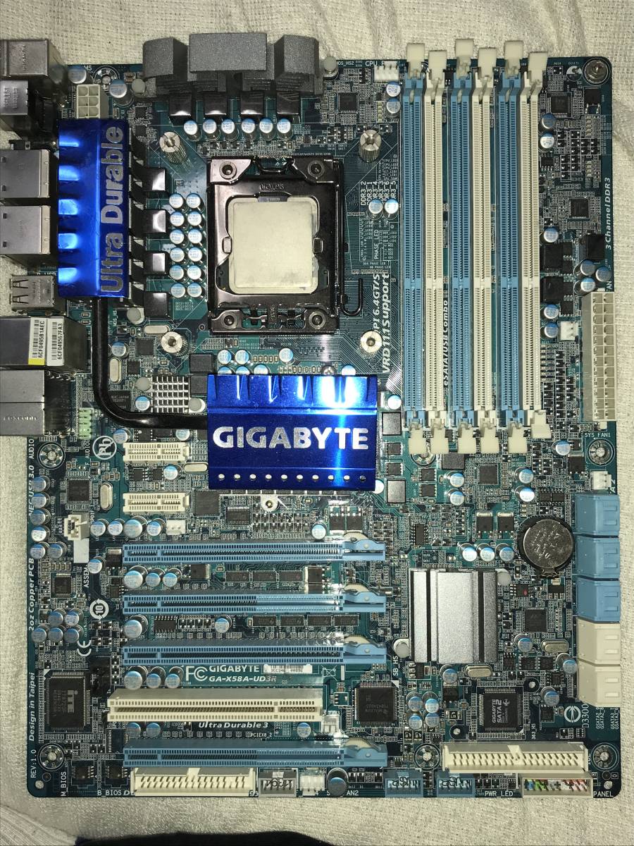 CPU: corei7 920とマザーボード: GIGABYTE GA-X58A-UD3R Ultra Durable3 LGA1366 のセット ジャンク品(Core i7)｜売買された ...