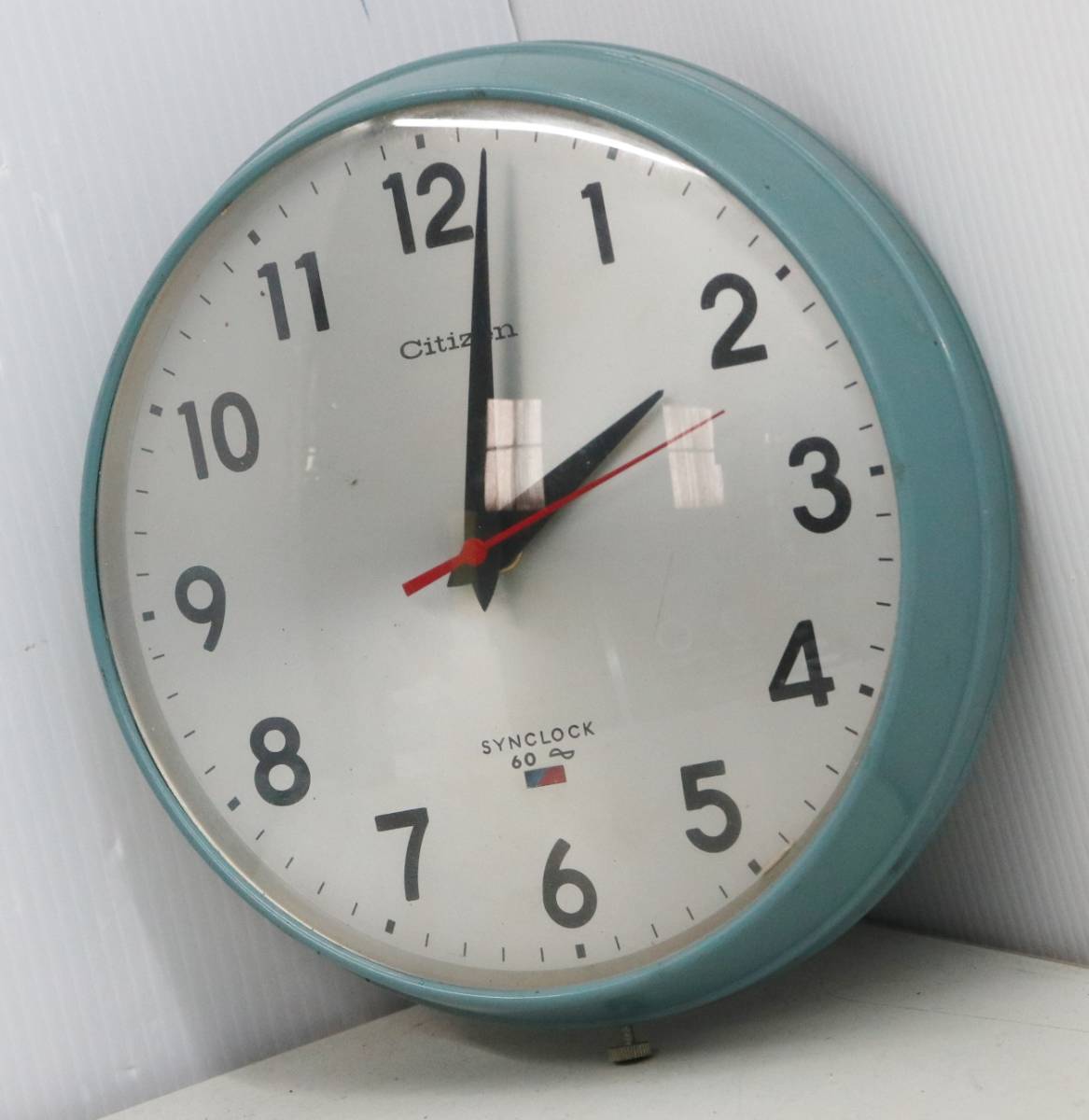 当時物 ビンテージ｜CITIZEN シチズン｜レトロ掛時計｜ブルー 100V仕様｜SYNCLOCK F6010(アナログ)｜売買された ...