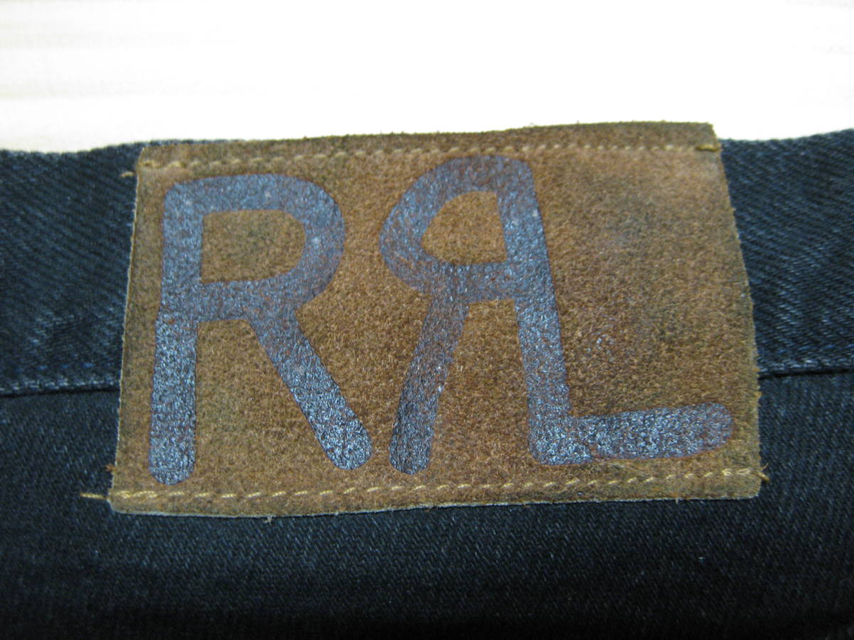 Y 299 RRL DOUBLE RL RALPH LAUREN ラルフローレン タグ付 USA製 90s ブラック デニム パンツ W35 ...