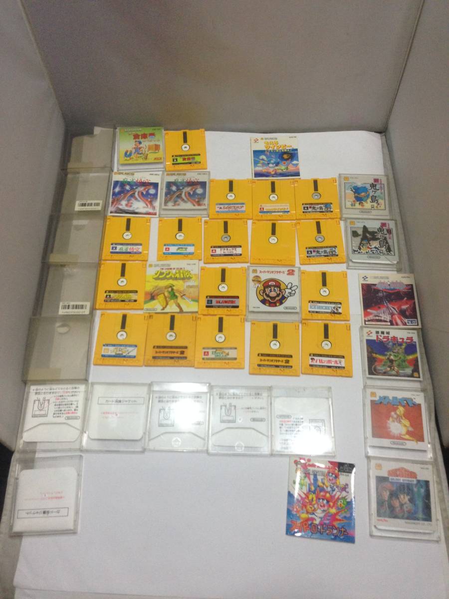 Famicom Disk DRACULA II 2 LEGEND OF ZELDA 2 lot of 17 Famicom Disk ...