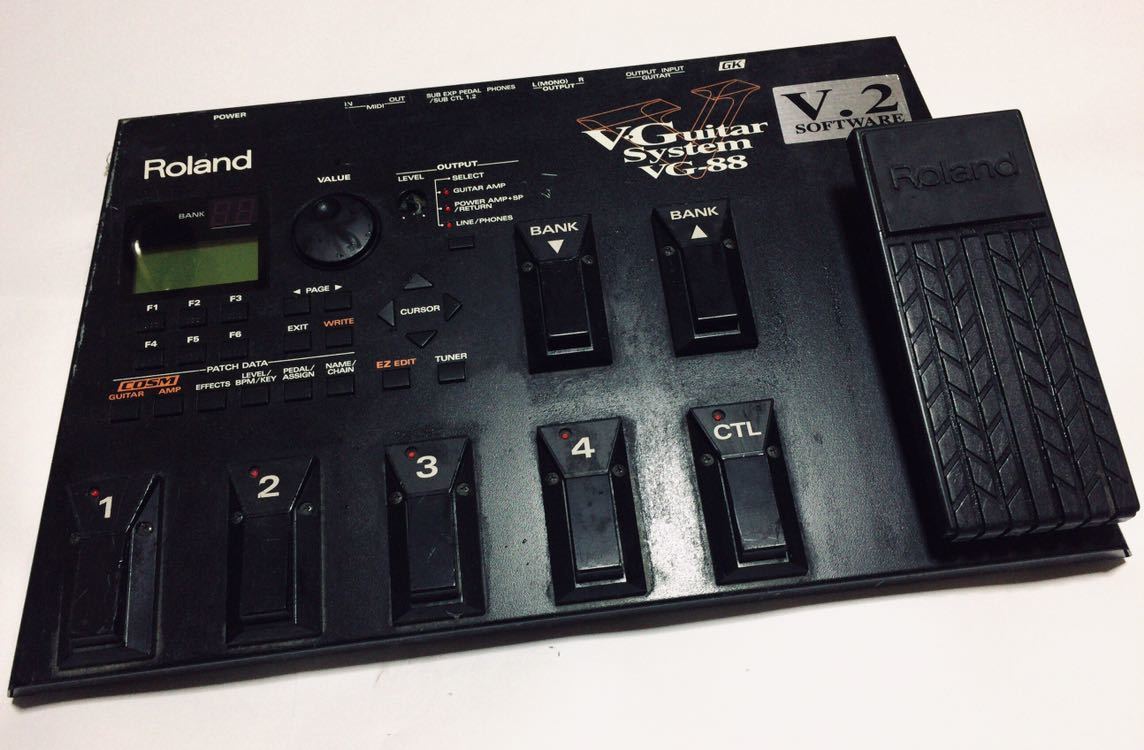 1円スタート Rorand VG-88 シンセギター/ローランド マルチエフェクター Vギターシステム 楽器 音楽 アンプ マーシャル ヘッド ...