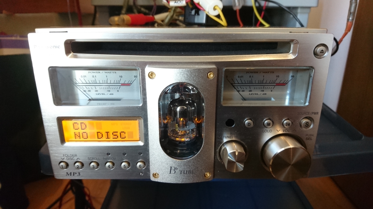 CQ-TX5500D 真空管 カーオーディオ パナソニック ヴィンテージ管 Western Electric WE396A仕様 み レア 完動 ...