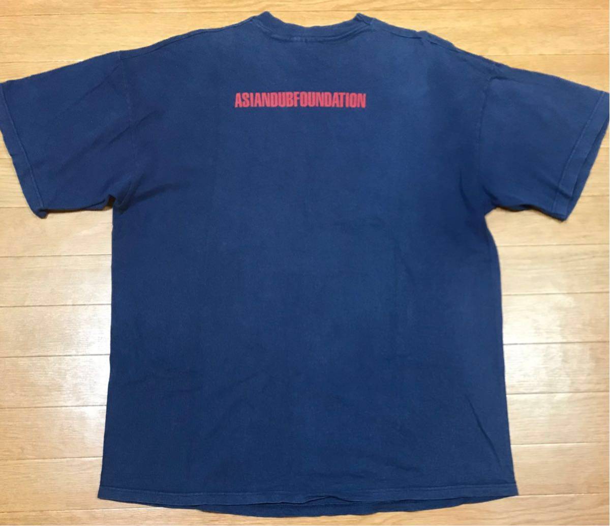 レア 90s ASIAN DUB FOUNDATION ビンテージ Tシャツ XL 初期 / primal scream prodigy ...