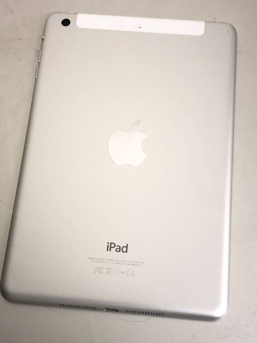 au iPad mini 3 Silver 16GB Wi-Fi+Cellular A1600 MGHW2J/A 〇判定/(iPad本体 ...