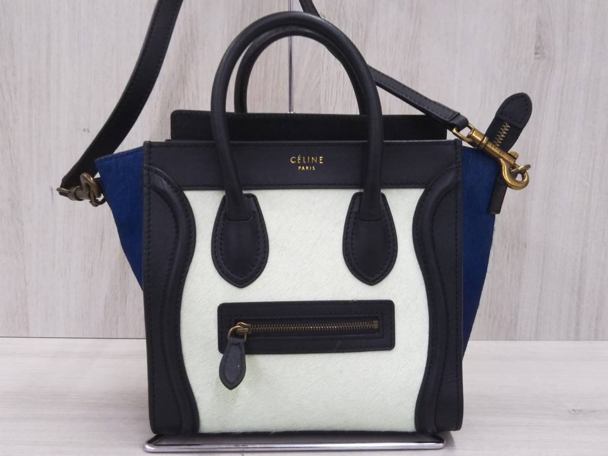 セリーヌ CELINE U-ZP 0123 ラゲージナノショッパー(ショルダーバッグ)｜売買されたオークション情報、yahooの商品情報をアーカイブ公開 - オークファン（aucfan.com）