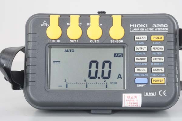 DW 10/2017CAL HIOKI 3290 CLAMP ON AC/DC Hi TESTER AC/DC200A CT9692 9445 ...