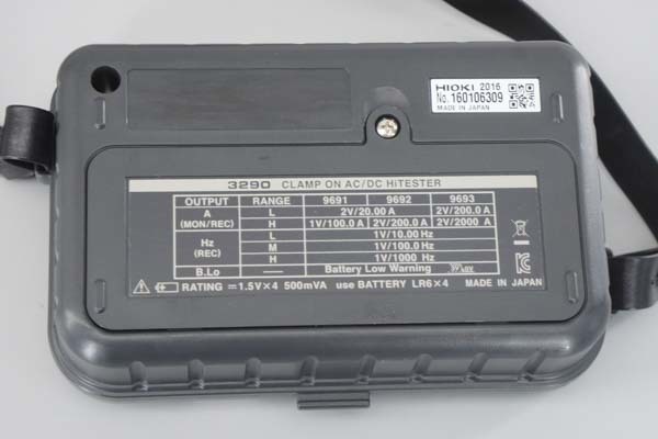DW 10/2017CAL HIOKI 3290 CLAMP ON AC/DC Hi TESTER AC/DC200A CT9692 9445 ...