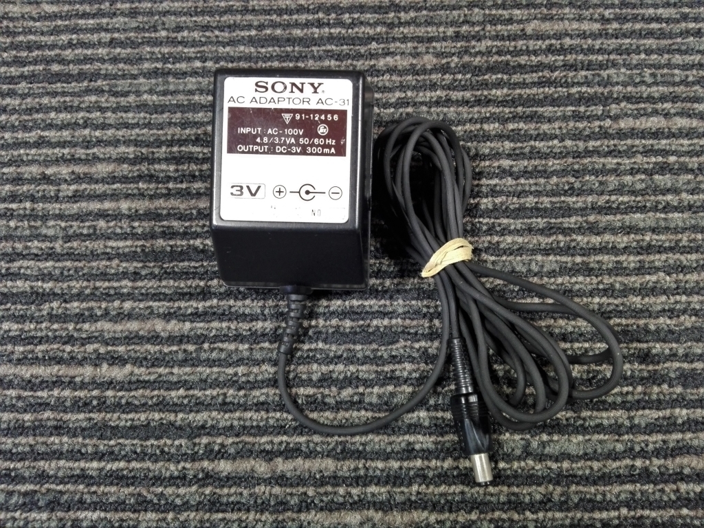 SONY ステレオカセットプレーヤー 初代 WALKMAN TPS-L2/PRESSMAN TCM-100/TCM-100B用ACアダプター ...
