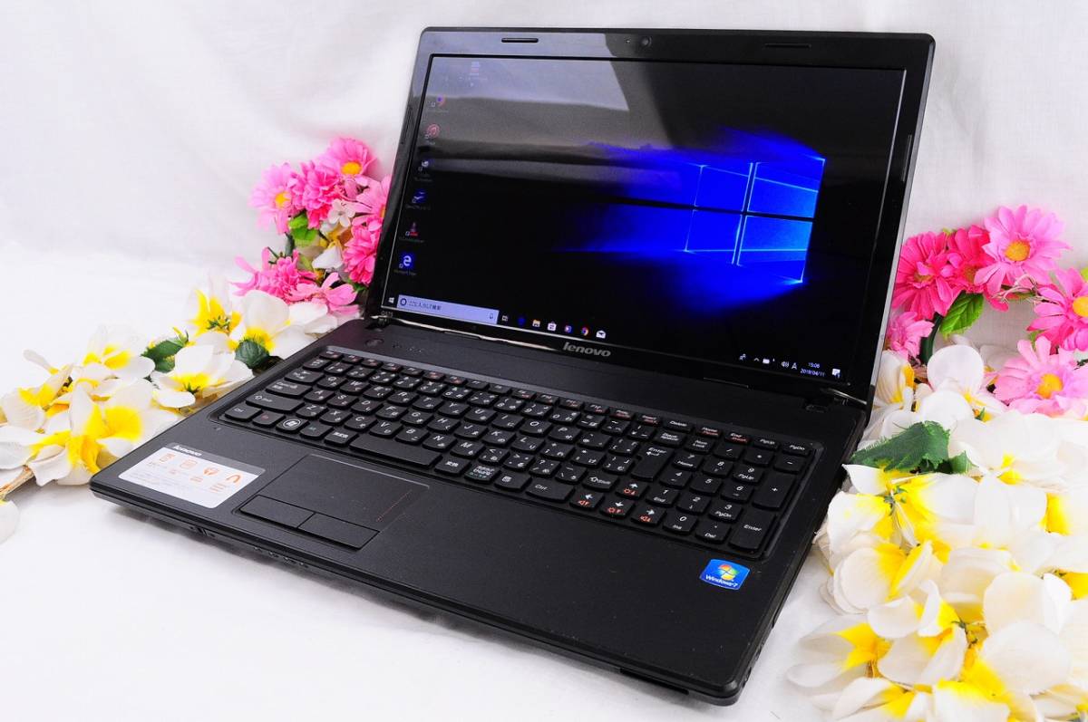 良品 Lenovo G575 最新Win10 大容量320GB 大画面液晶 Blu-ray対応 無線 Wi-Fi Office搭載(15インチ ...