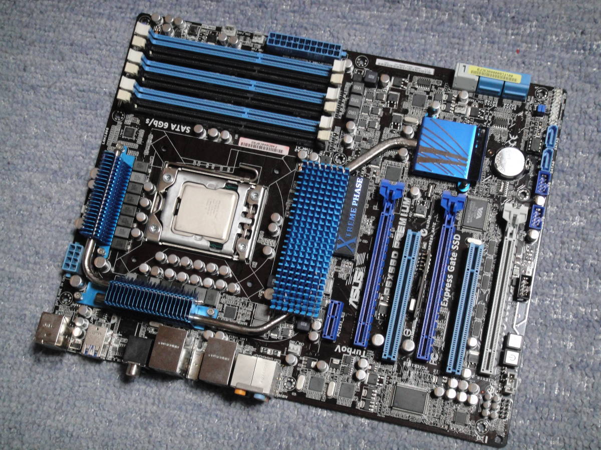 ASUS P6X58D Premium + Intel Xeon E5504 LGA1366 X58マザーボード CPUセット ジャンク ...