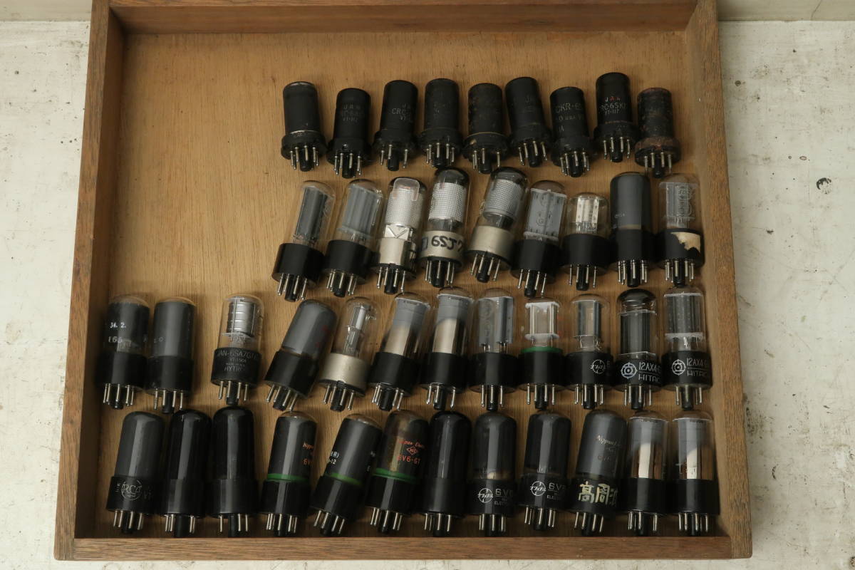 真空管 14 42個まとめて HYTRON 6SA7 6SN7 6V6 6SJ7 6W4GT 6C5 12AX4 CRC-6J5 VT-94 ...