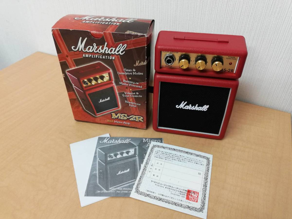 Z マーシャル Marshall マイクロアンプ ミニアンプ MS-2R ガリ無し(マーシャル)｜売買されたオークション情報、yahooの商品 ...