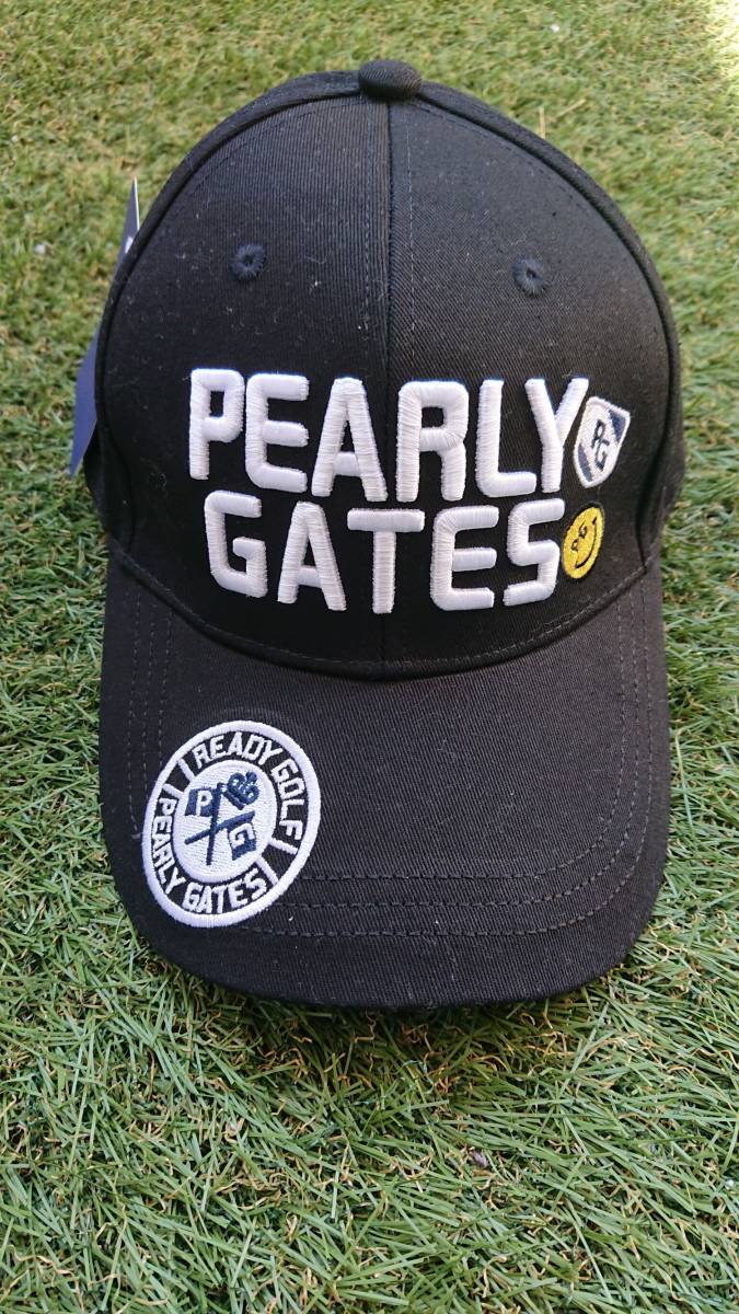 new PEARLY GATES ブラック GOLF CAP(パーリーゲイツ)｜売買されたオークション情報、yahooの商品情報をアーカイブ ...