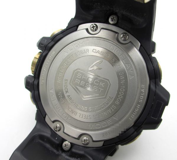 1000円 腕時計 CASIO カシオ G-SHOCK ジーショック 5371 GWN-1000GB ソーラー電波 ガルフマスター 腕回り最大 ...
