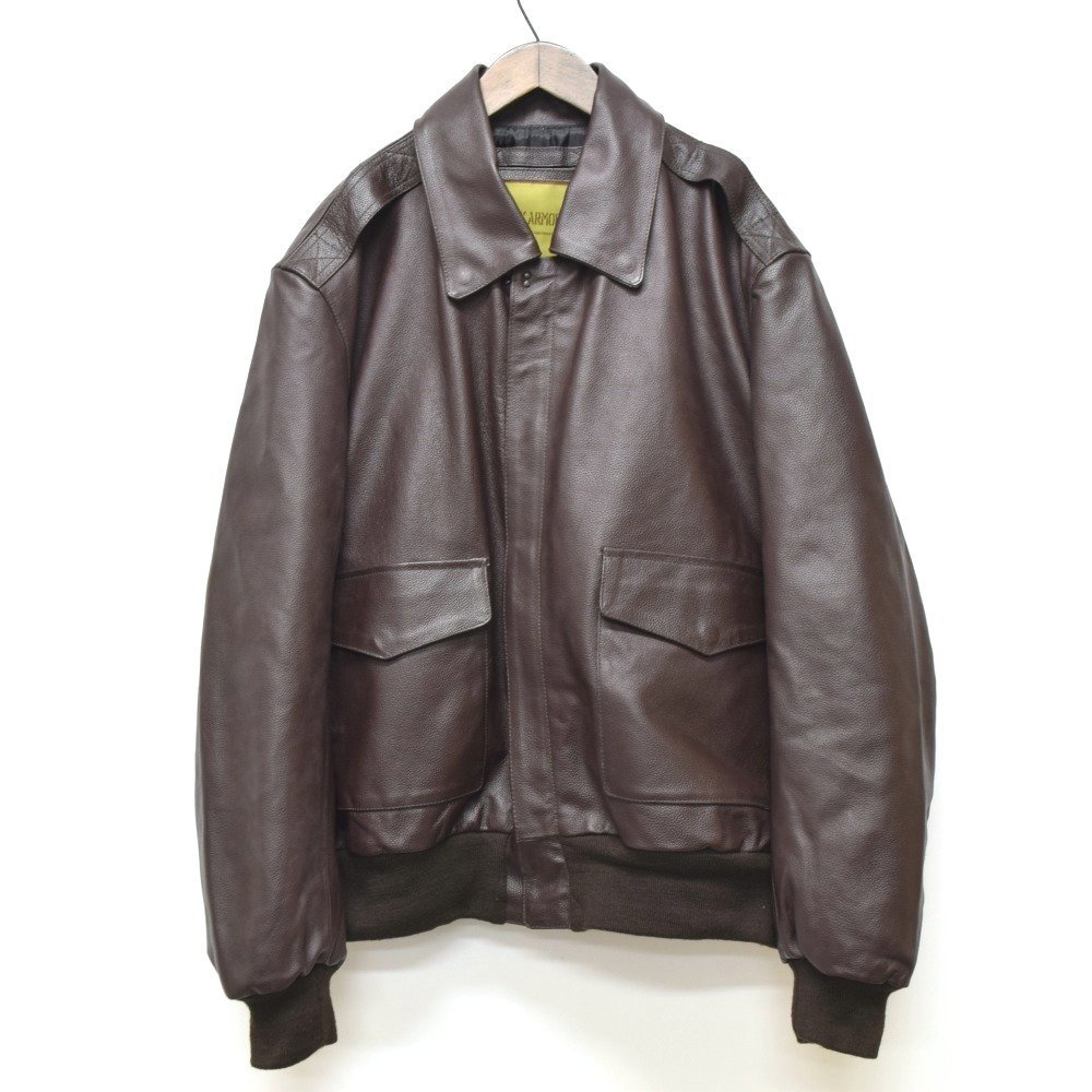 ALPHA KNOX ARMORY アルフ A-2 AVIATOR LEATHER JACKET アビエイタージャケット レザージャケット ...