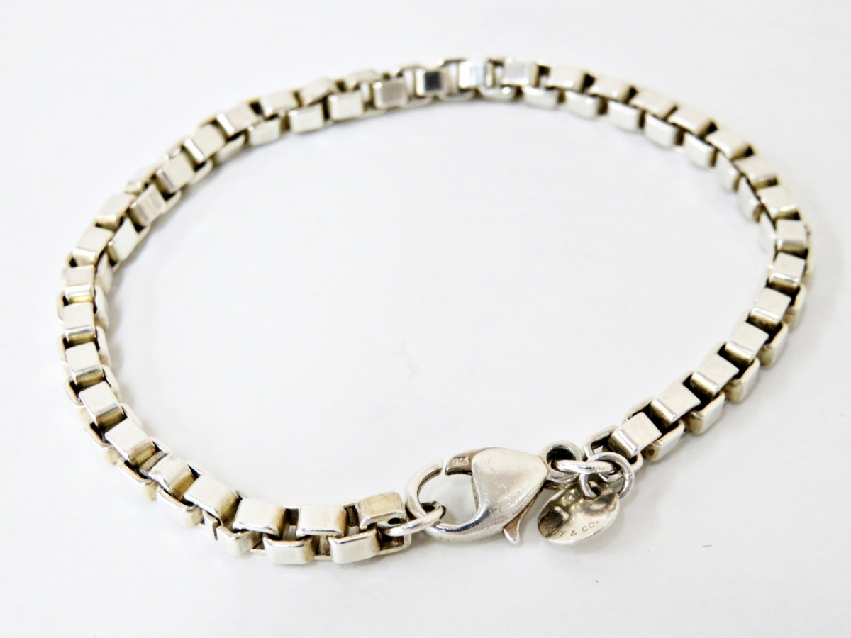 x024 TIFFANY & CO. ティファニー ベネチアン SV925 シルバー ブレスレット レディース アクセサリー 3(ブレスレット ...