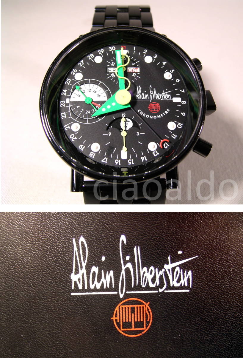 逸品 美麗 アラン シルベスタイン Alain Silberstein クロノ2 Krono 2 オリジナルボックス 証 他(アラン・シルベスタイン)｜売買されたオークション情報、yahooの ...