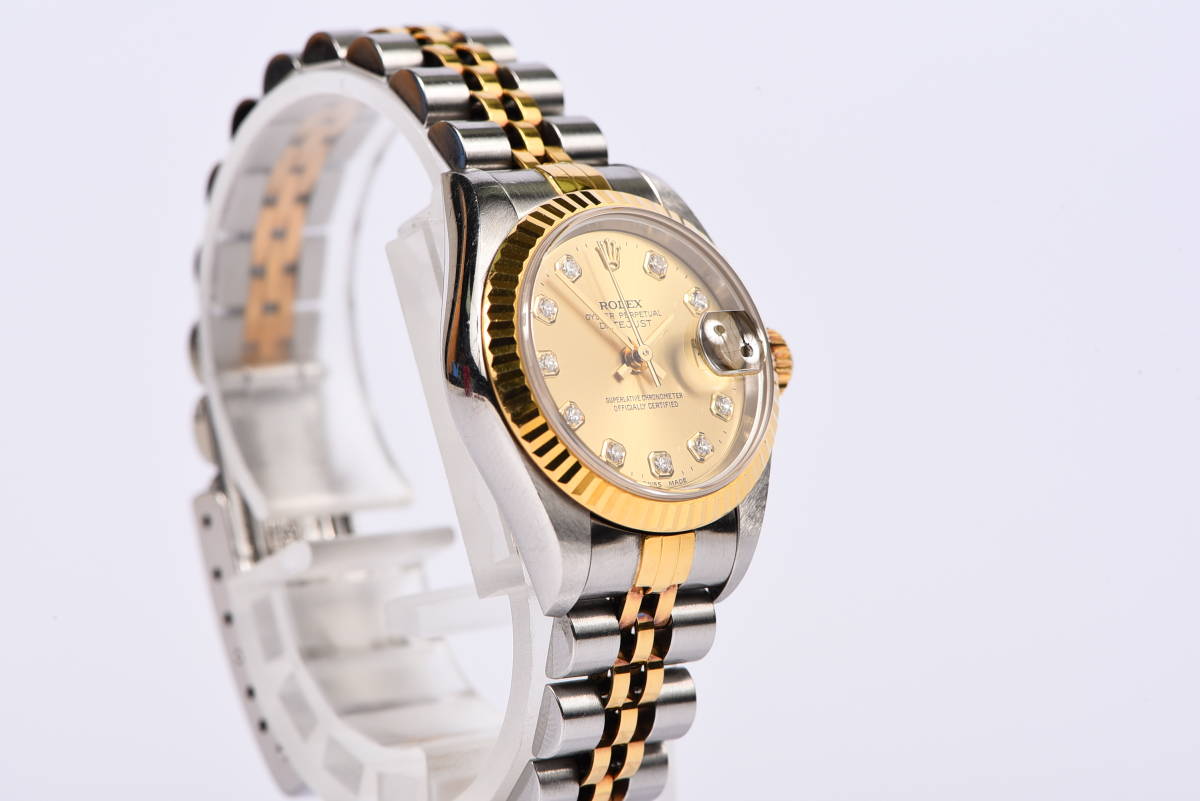 B769 ROLEX ロレックス DATEJUST デイトジャスト レディース 79173 A番 10P(本体)｜売買されたオークション情報 ...