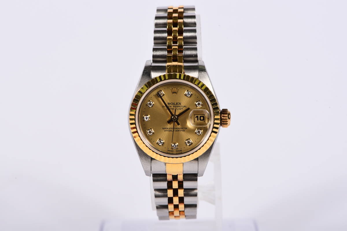 B769 ROLEX ロレックス DATEJUST デイトジャスト レディース 79173 A番 10P(本体)｜売買されたオークション情報 ...