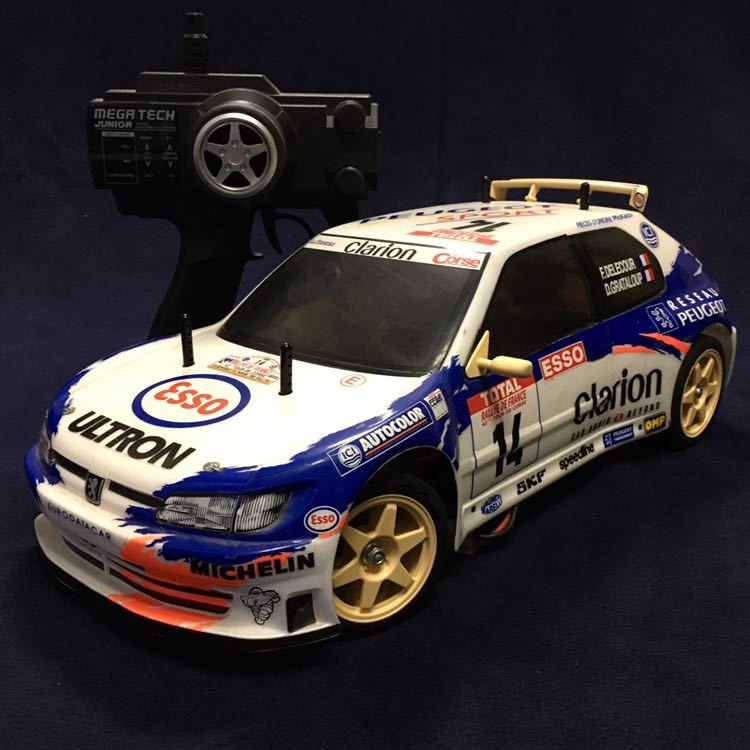 ラジコン タミヤ 1/10 電動RCカー プジョー 306 マキシ WRC FF02シャーシ サンワプロポセット ジャンク品 部品取り用(田宮模型)｜売買されたオークション情報、yahooの ...