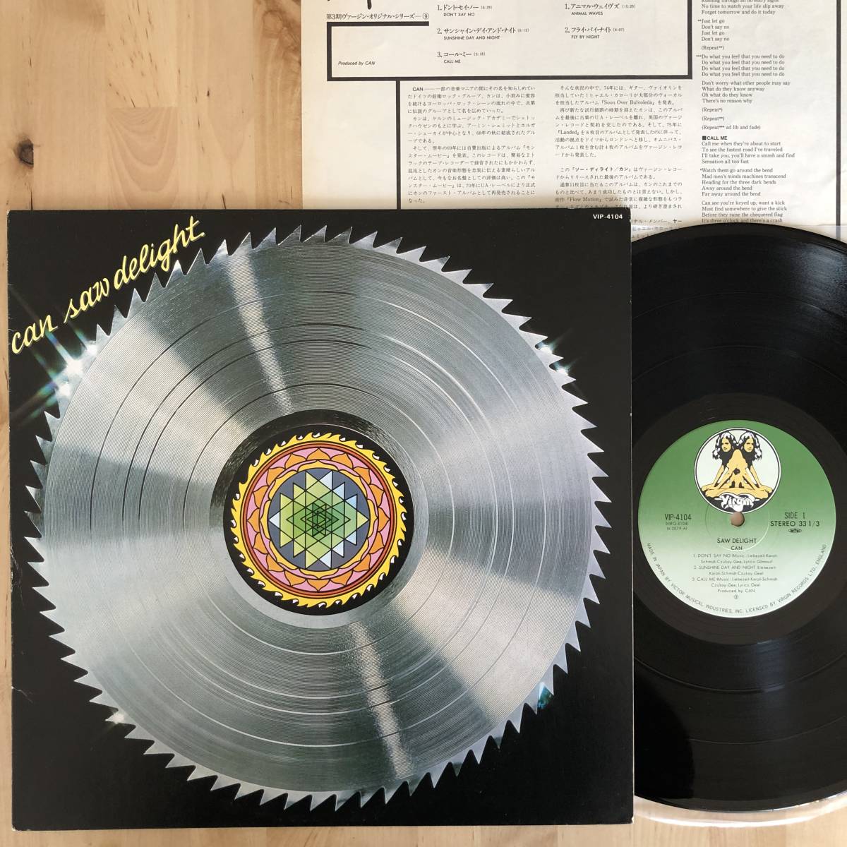 LP Can カン/Saw Delight/VIP-4104/Jaki Liebezeit/Jaki Liebezeit/Irmin ...