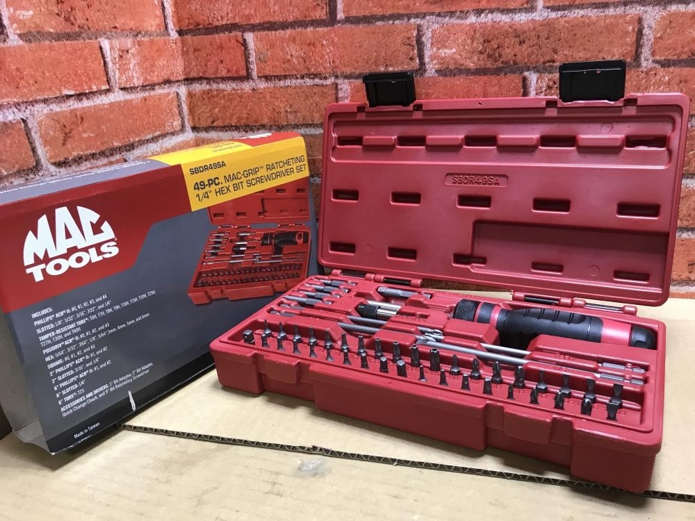 003 品 MACTOOLS ラチェティング 1/4ヘックスビットドライバーセット 49点 SBDR49SA(ドライバーセット)｜売買されたオークション情報、yahooの商品情報をアーカイブ ...