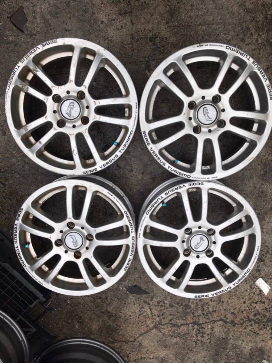 766 ジャンク品 RAYS FOUNDRY TURISMO レイズ ツーリスモ 14インチ 14×5.0J ET+45 PCD100 4穴 ...