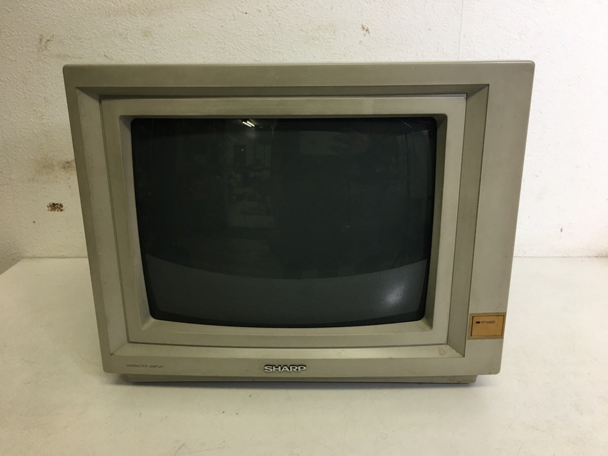 九十九堂 SHARP シャープ 古いパソコン CRTディスプレイ 14M-511C 通電確認済 モニター カラーディスプレイ ジャンク扱い(その他)｜売買されたオークション情報、yahooの ...
