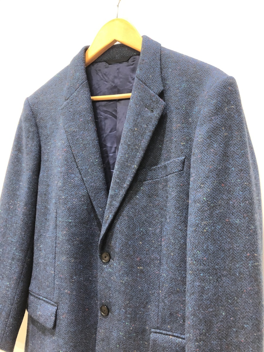 Paul Smith ポールスミス 英国MOON社 ツイード ヘリンボーン ウール100％ 2B テーラードジャケット ブレザー コート L ブルー(テーラードジャケット、ブレザー)｜売買され ...