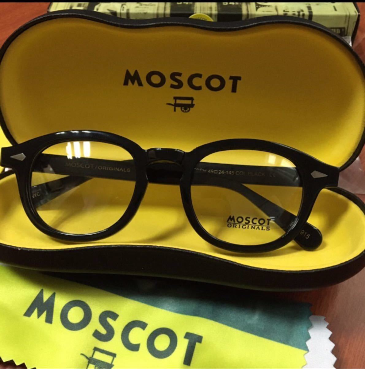 極上 MOSCOT モスコット LEMTOSH伊達眼鏡 黒フレーム 49 24－145(フルリム)｜売買されたオークション情報、yahooの商品情報をアーカイブ公開 - オークファン ...