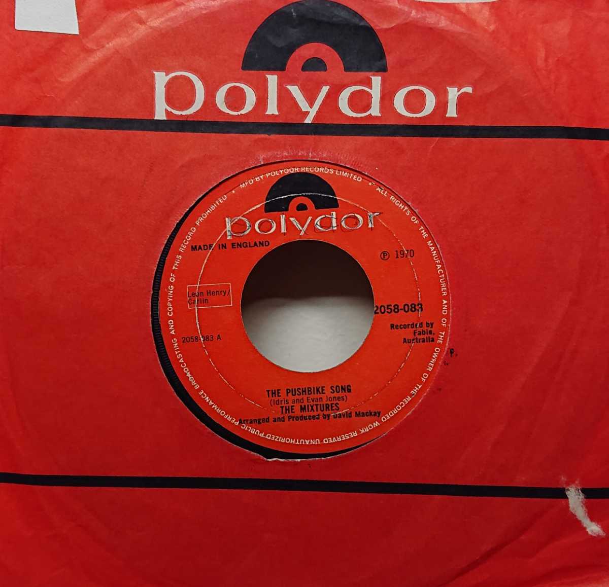 THE MIXTURES/THE PUSHBIKE SONG'19790UK POLYDOR 7INCH(その他)｜売買されたオークション情報、yahooの商品情報をアーカイブ公開 ...