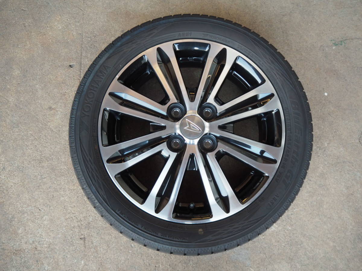 J175 ダイハツ純正 4.5Jx15 +45 PCD100 4H & 165/55R15 1本9分山 アルミホイール タント ムーブ ...