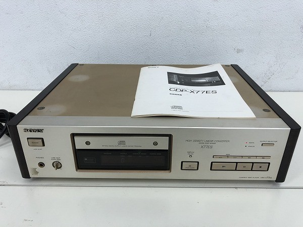 N225-S3-2329 SONY CDP-X77ES CDプレーヤー ソニー通電確認済み 現状品⑪@(ソニー)｜売買されたオークション情報 ...