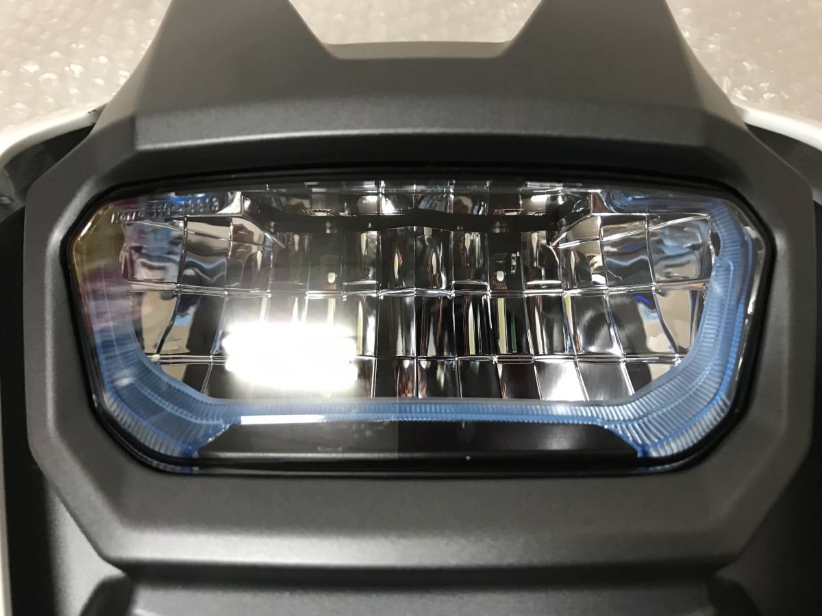 極上品 HONDA ホンダ JC16 グロム 後期 純正 LED ヘッドライト ヘッド ライト カウル カバー 付 パールホワイト GROM ...