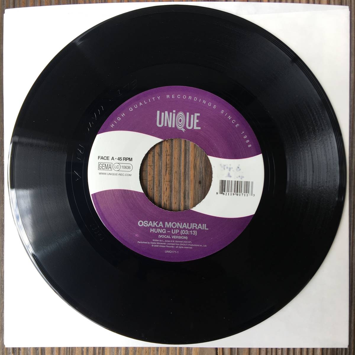 Osaka Monaurail / Hung - Up Vocal Version / Instrumental 7inch DEEP ...
