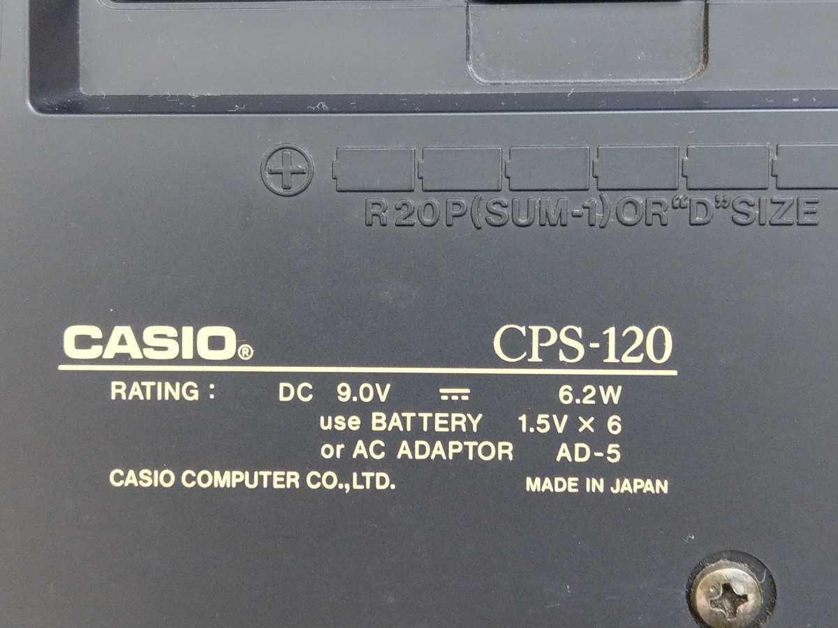 CASIO カシオ 電子ピアノ CPS -120 61標準鍵盤 5音色 デモ演奏付き スタンド付き 椅子付き(カシオ)｜売買されたオークション ...