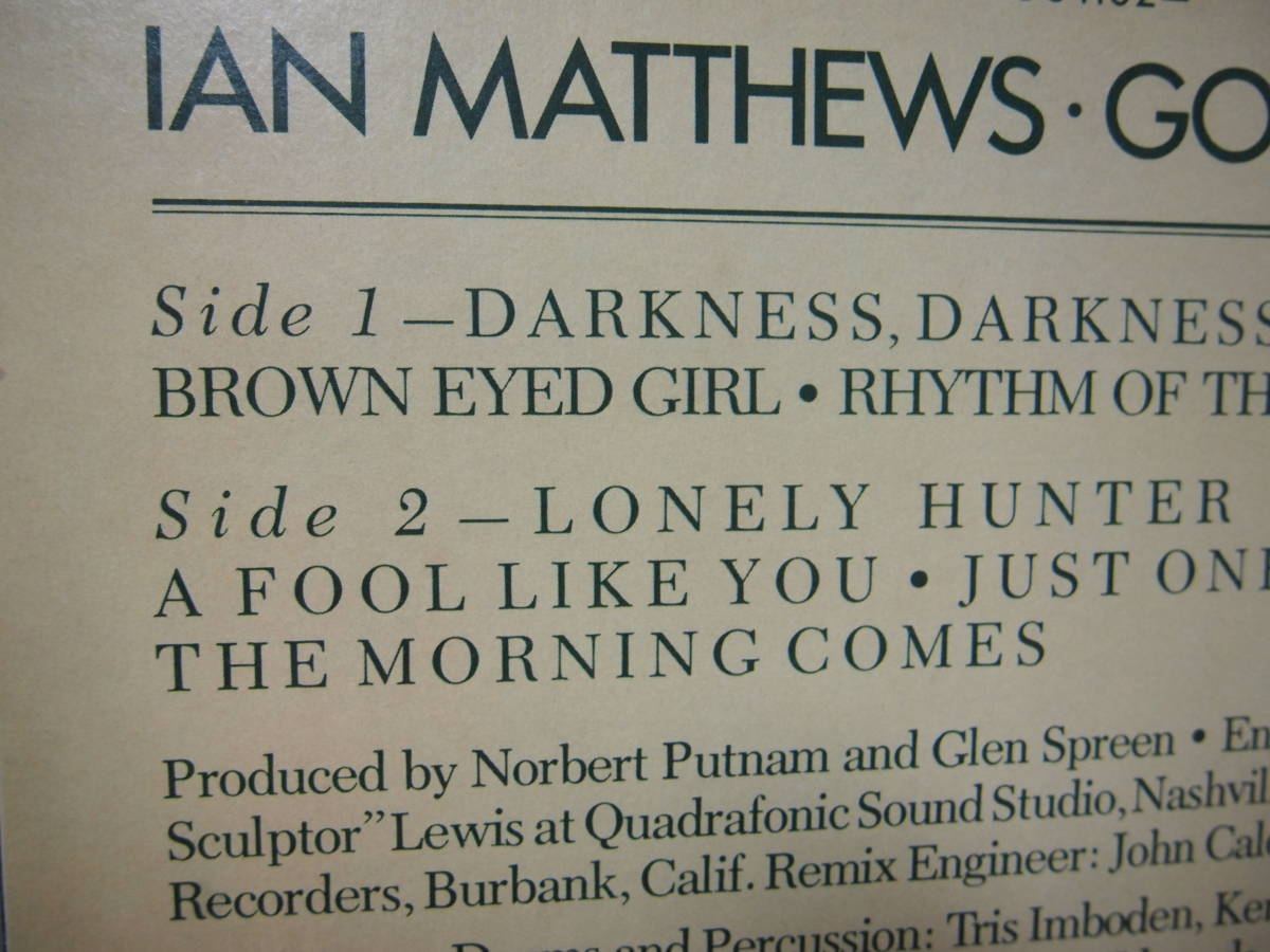 LPレコード輸入盤1976 イアン マシューズ Iain Matthews GO FOR BROKE 昭和レトロ(その他)｜売買された ...