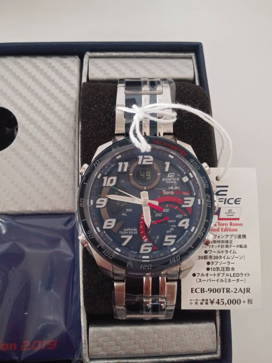 EDIFICE Scuderia Toro Rosso Limited Edition スマートフォンリンクシリーズ ECB-900TR ...