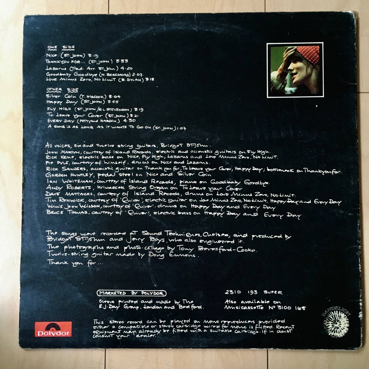 必殺の英原盤大放出 Bridget St. John/Thank you for... UK 1st Press Original #3 ...