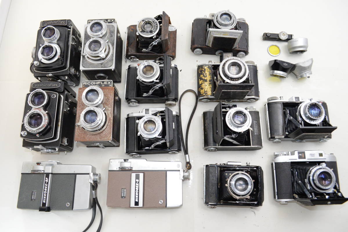 二眼レフ 蛇腹カメラ yashimaflex/ricohflex/NIKKOREX-8F/Pearl II/ZEISS IKON フィルム ...