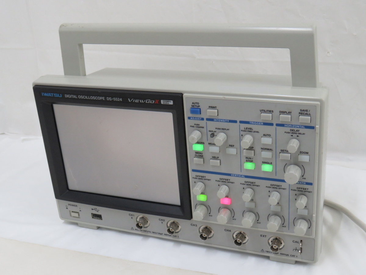 100 IWATSU 岩通 DS-5524 200MHz 2GS/s デジタルオシロスコープ 0812-236(その他)｜売買された ...