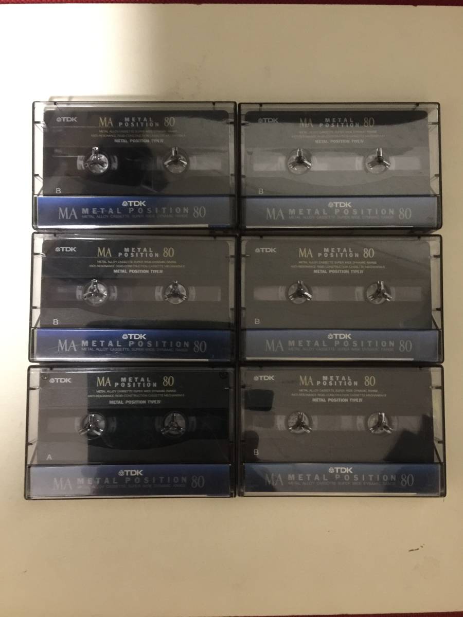 TDK メタルテープ中古 MA80分 6本 NO2｜オーディオ機器