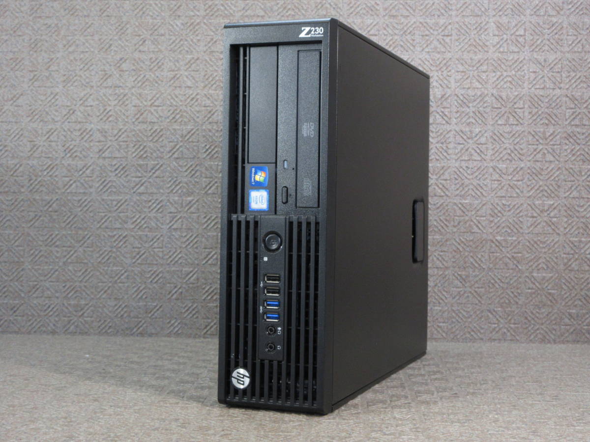 HDD無し HP Z230 SFF Workstation / Xeon E3-1231v3 3.40GHz / 16GB / Quadro K620 / DVD-ROM / No.J122 ...