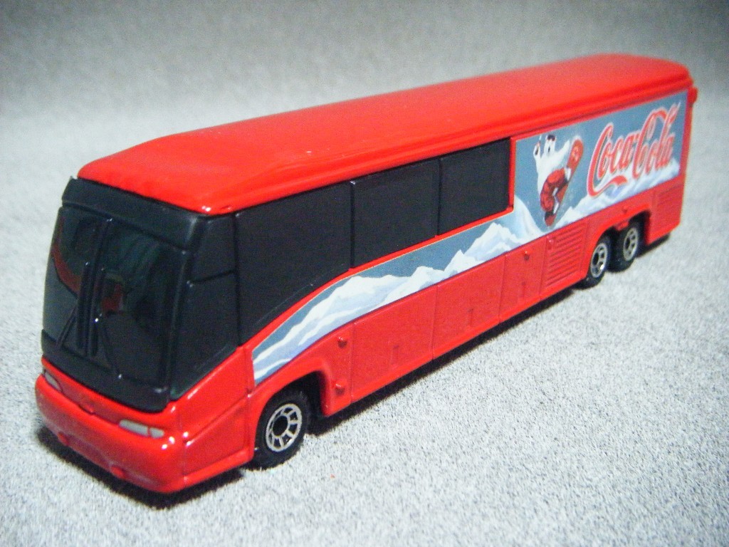 MATCHBOX MCI COACH BUS IN RED "COCA-COLA" 赤 コカ コーラ柄 マッチボックス ダイキャストミニカー ...